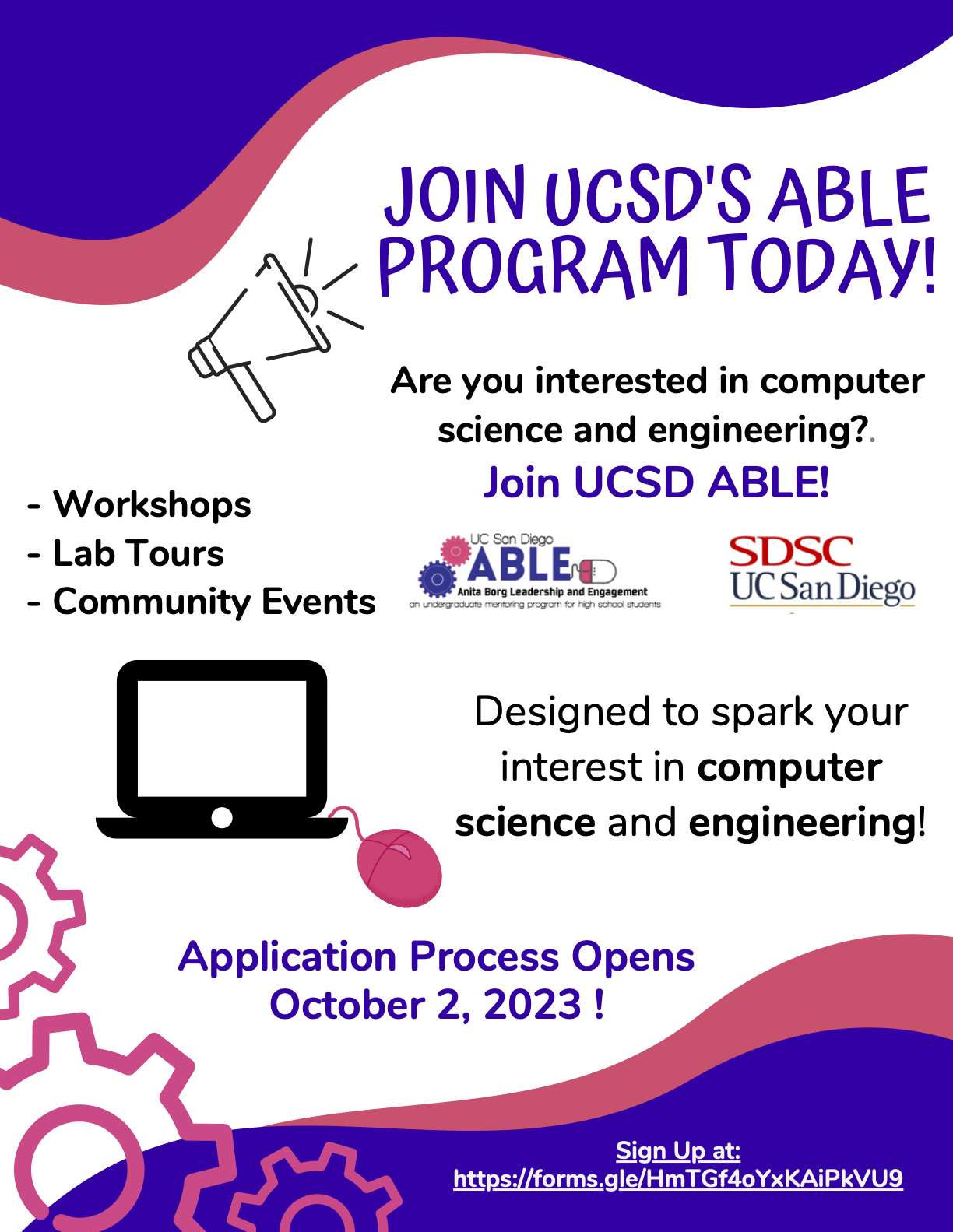 UCSD Anita Borg Leadership and Engagement (ABLE) Program - SDSC StudentTech